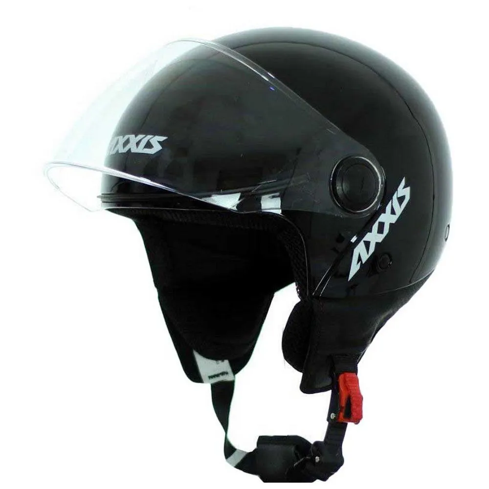 Axxis Square Solid Open Face Helmet Clear | Motardinn