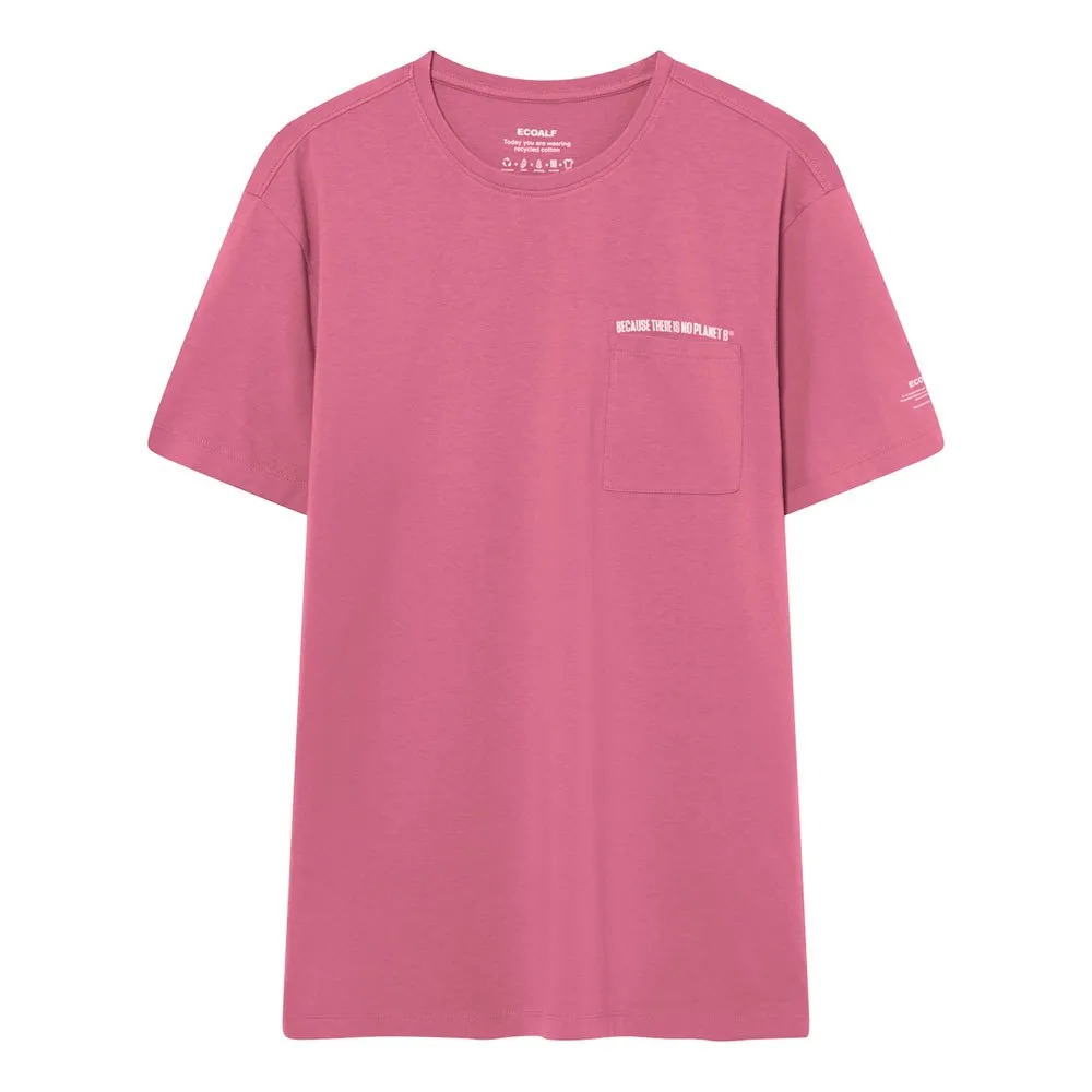 Ecoalf Dera Short Sleeve T-Shirt Pink | Dressinn