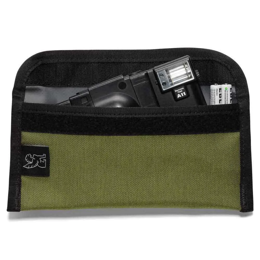 Chrome Small Utility Wallet Green | Dressinn