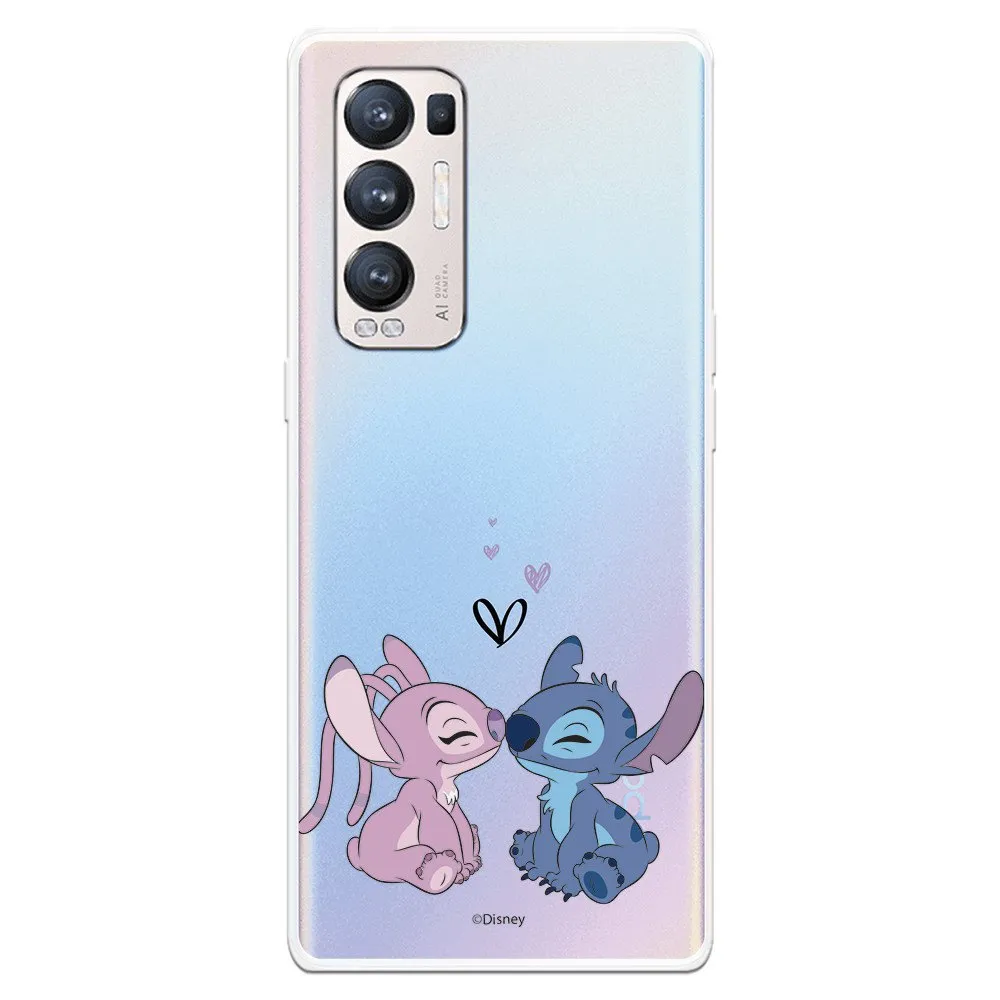 Disney And Stitch Kiss Étui Lilo Et Stitch Oppo Find X3 Neo Angel Clair ...