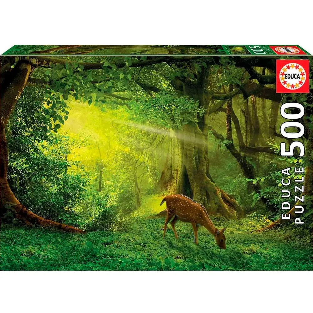 Educa borras 500 Pieces Small Deer Puzzle Green | Kidinn
