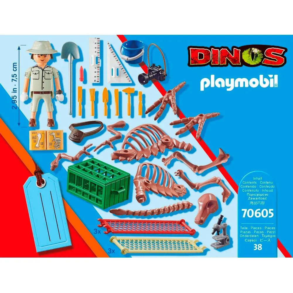 Playmobil Dino Set Paleontólogo Plateado | Kidinn
