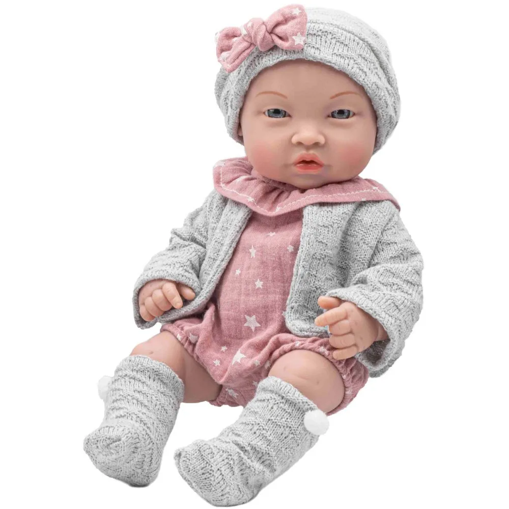 Rosa toys Muñeca 35 cm Ropita Gris Beige | Kidinn