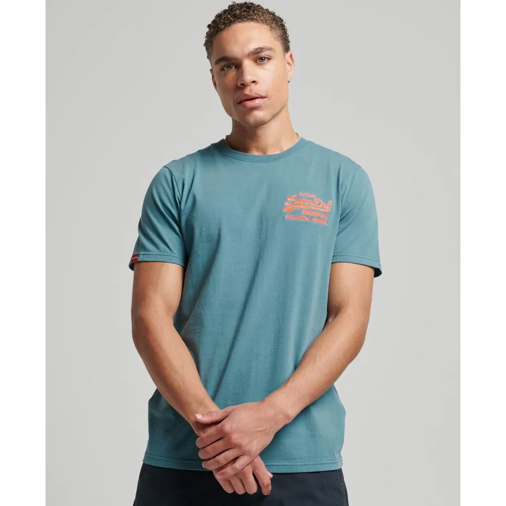 Superdry Vintage Vl Neon T-shirt Blue | Dressinn