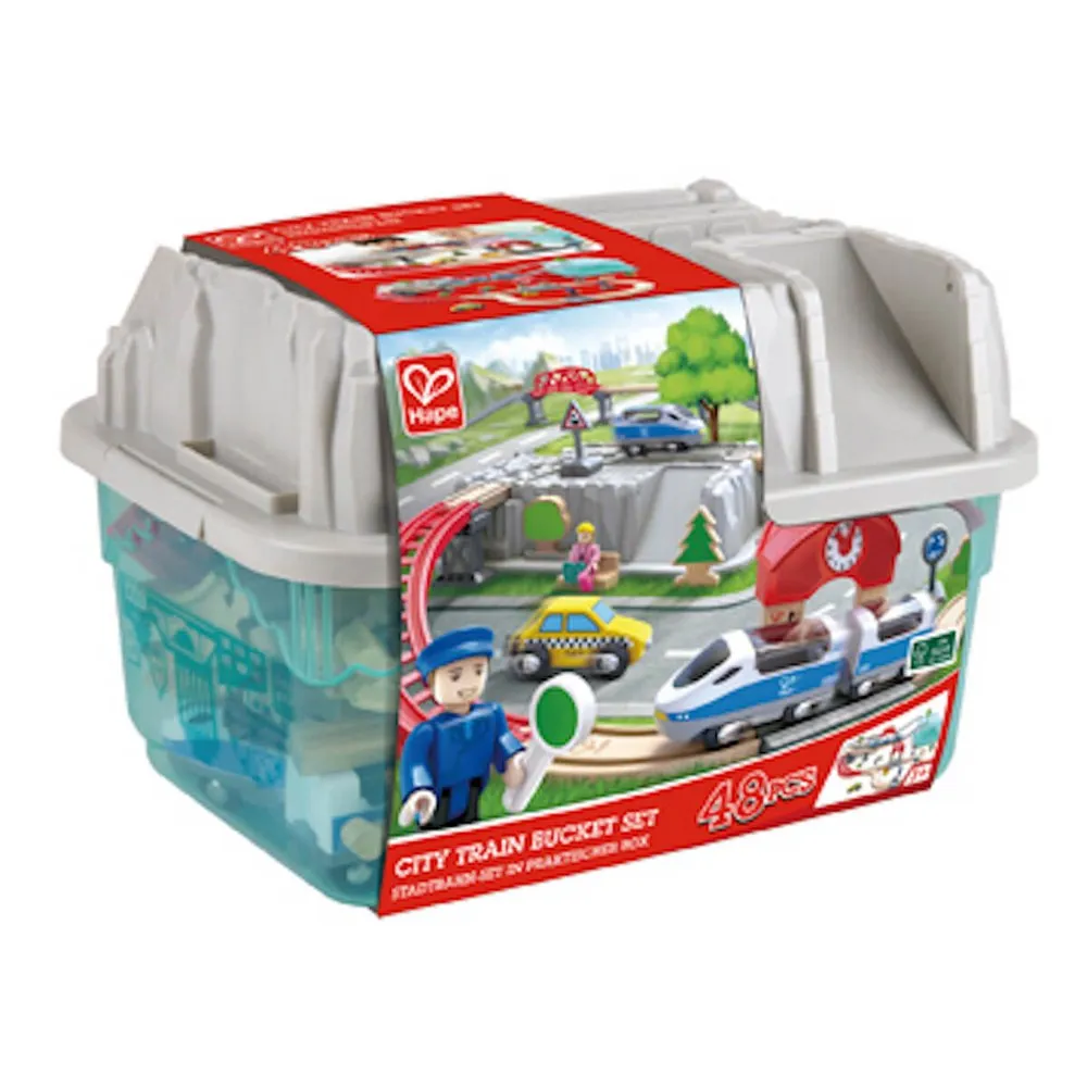 Hape City Bucket Train Circuit Multicolor | Kidinn
