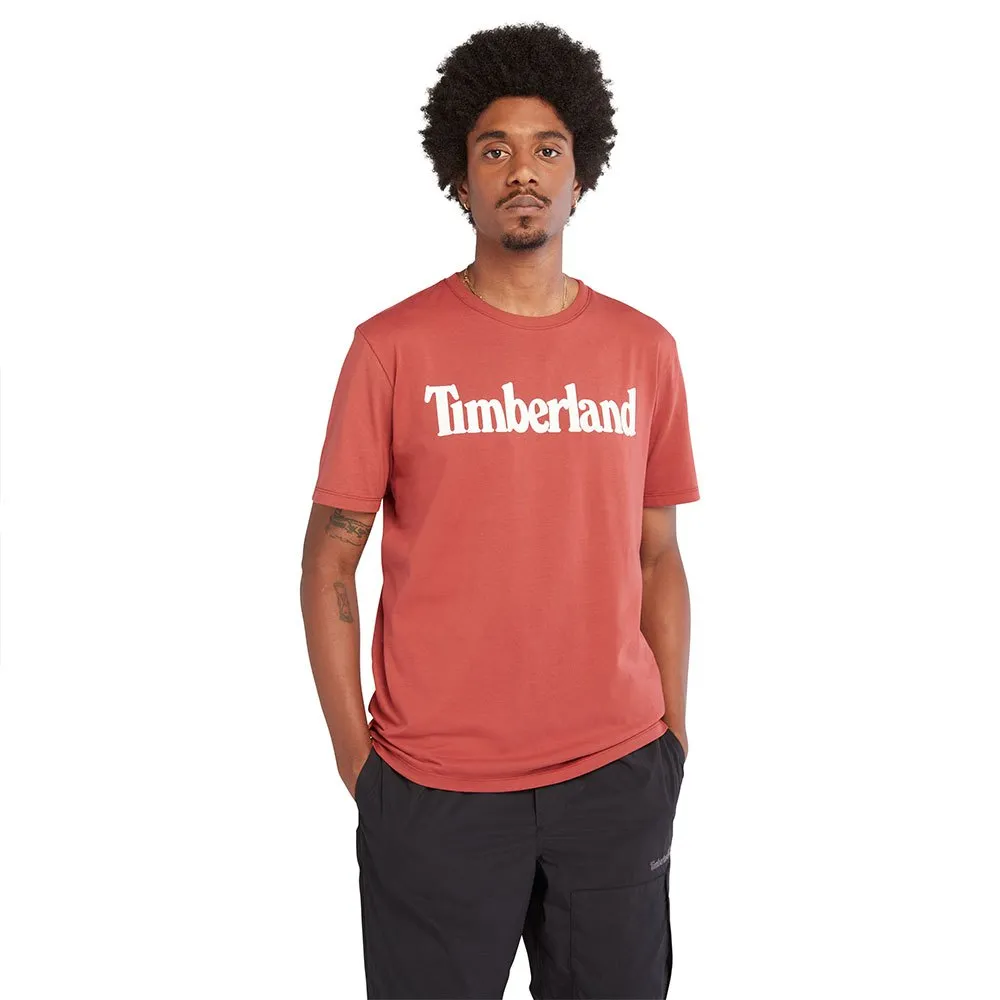 Timberland Kennebec River Linear Short Sleeve T-Shirt Red| Dressinn