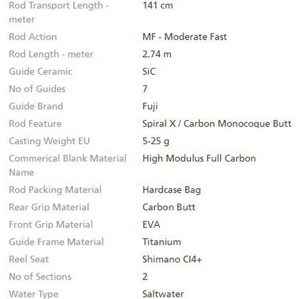 Shimano fishing Lesath Sea Trout Spinning Rod Silver | Waveinn