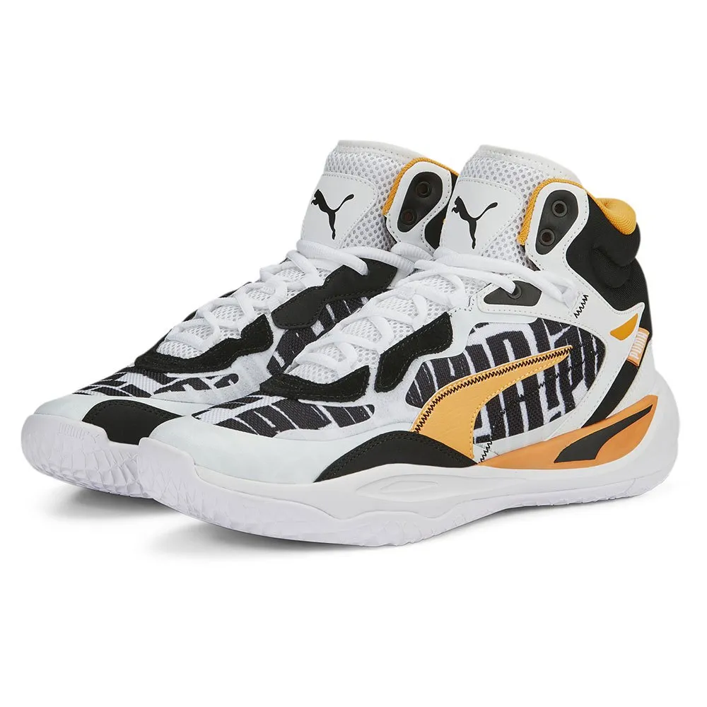 Puma Tênis de basquete Playmaker Pro Mid Bl Beige | Basquetebol Sapatos