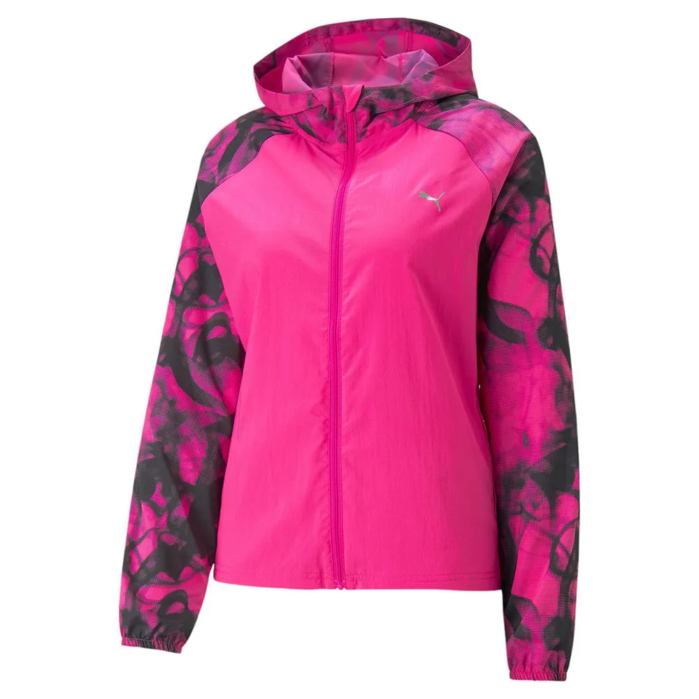 Puma Run Aop Favorite Woven Jacket Pink | Runnerinn