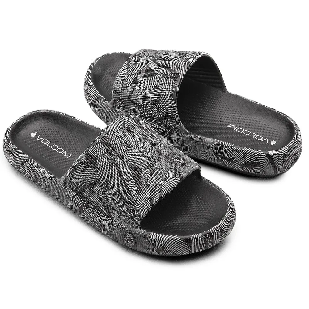 Volcom Stoney Cloud Slides Grey | Dressinn