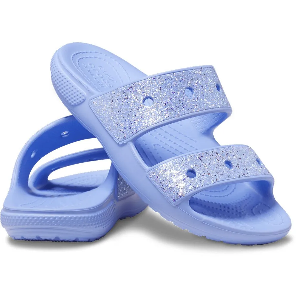 Crocs Classic Glitter sandals Blue | Dressinn