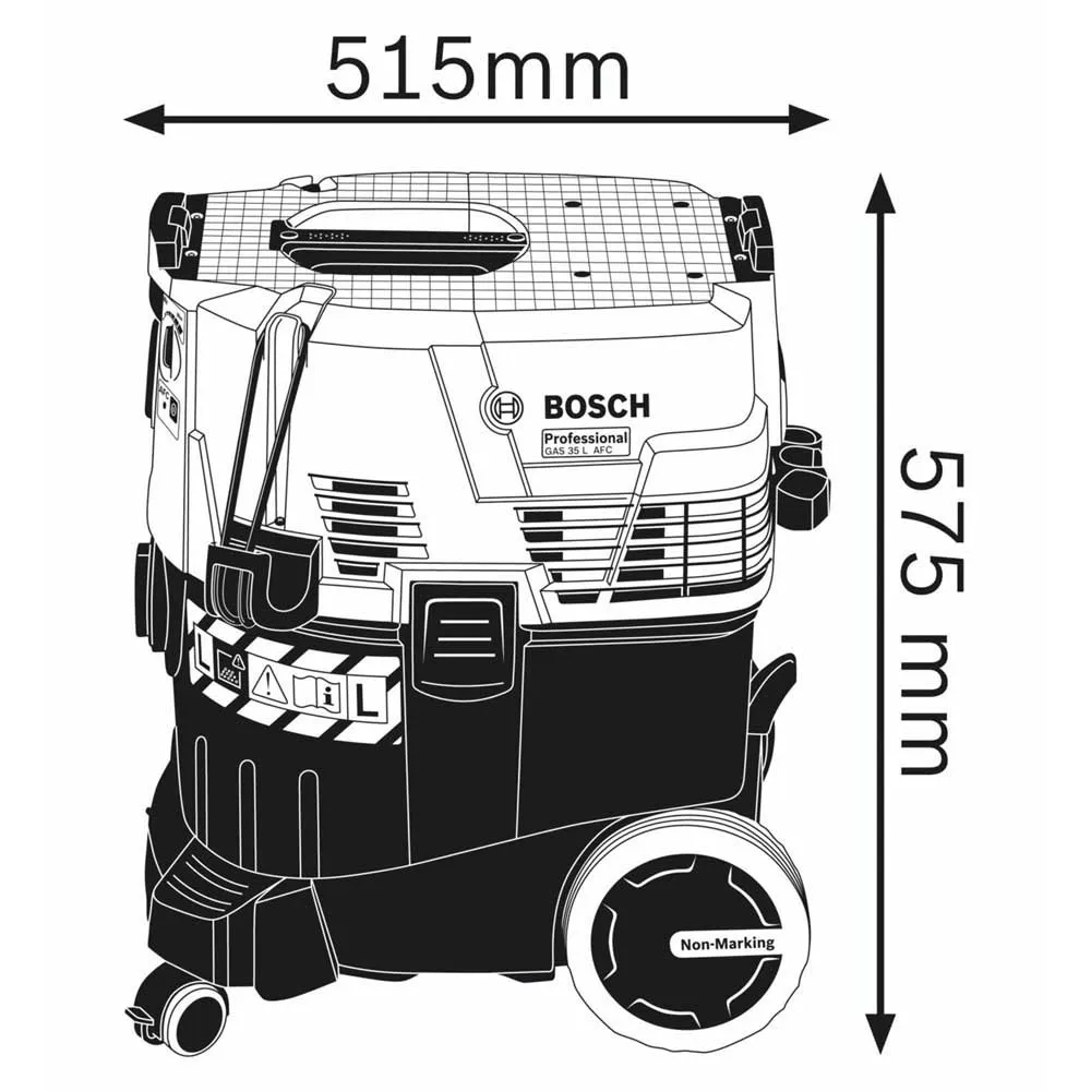 Bosch GAS 35 L AFC vacuum cleaner Silver | Techinn