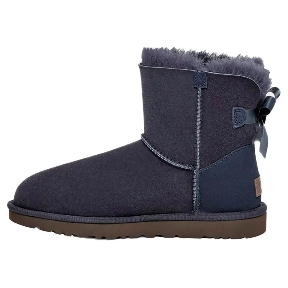 Ugg Mini Bailey Bow II Boots Blue | Dressinn