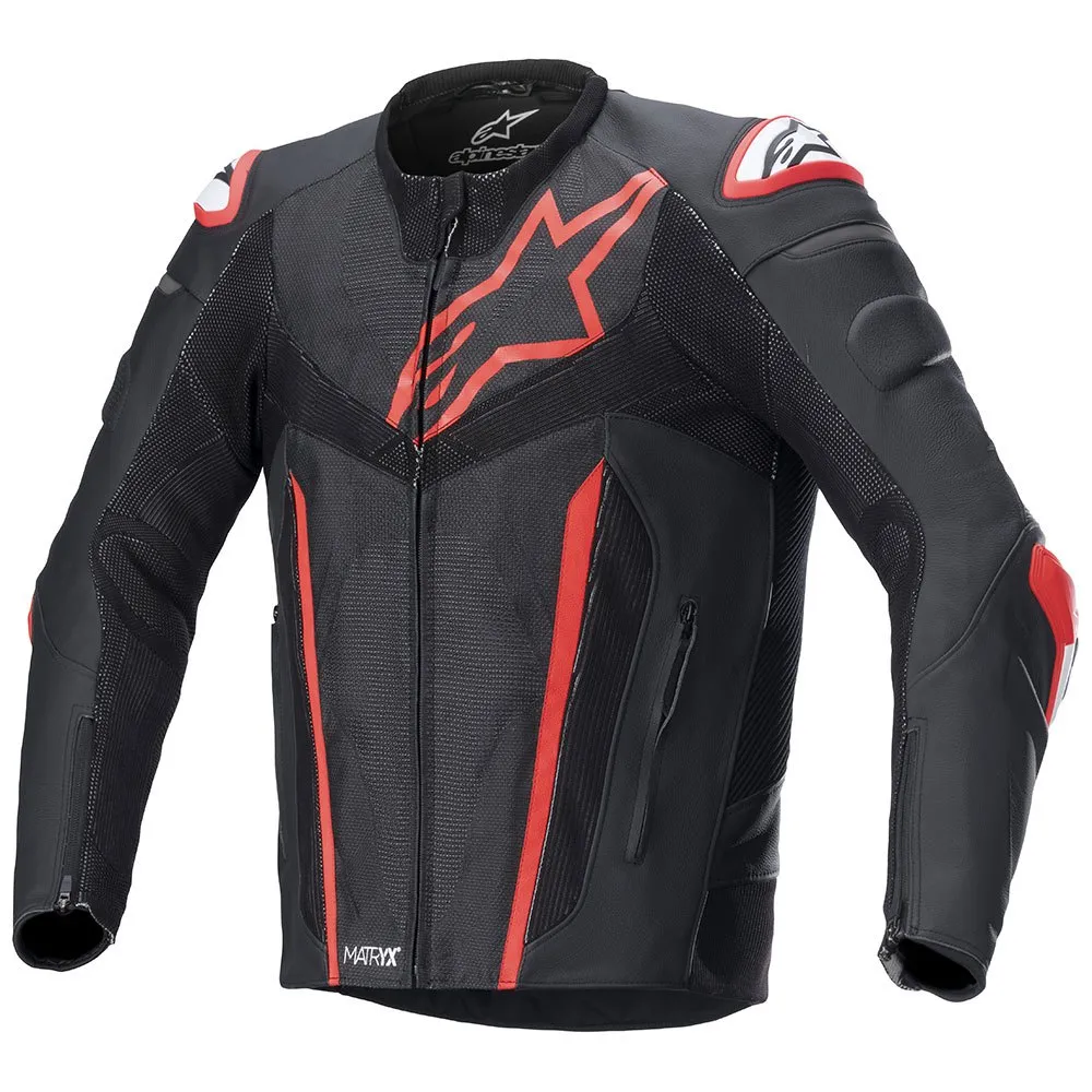 Alpinestars Fusion Leather Jacket Black | Motardinn