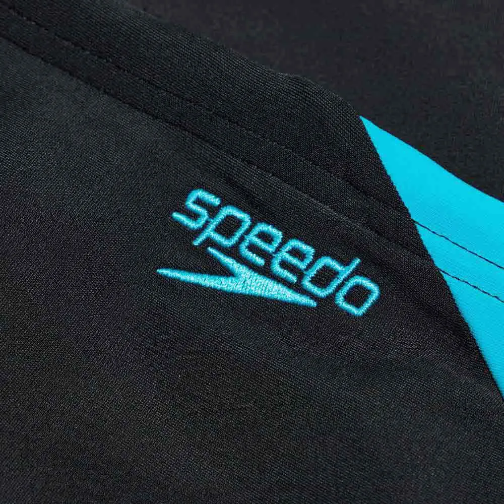 Speedo Hyper Boom Logo Splice Swim Boxer Black | Swiminn