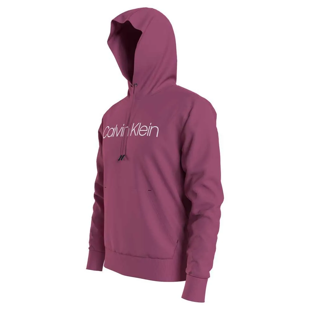 Calvin klein Cotton Logo Hoodie Purple | Dressinn