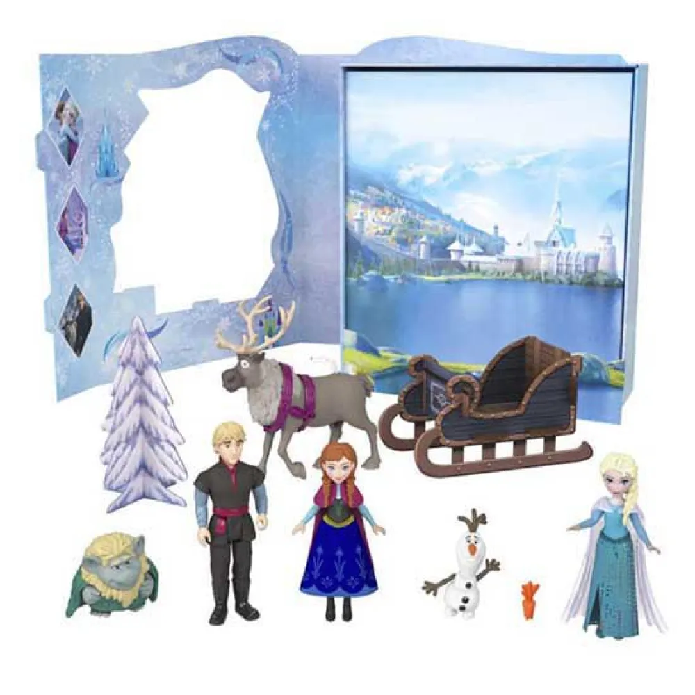 Disney princess Frozen Minis Pack 6 Figures Doll Blue | Kidinn