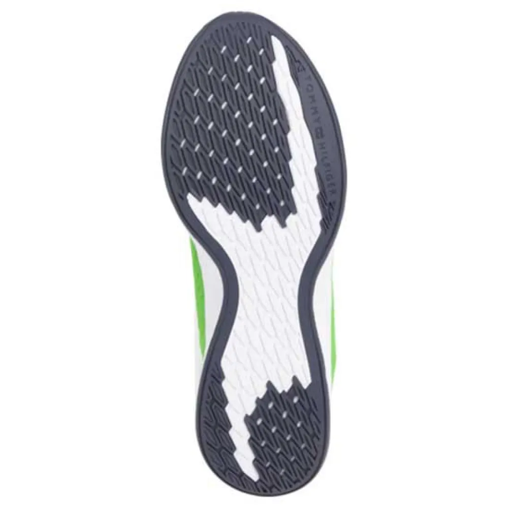 Tommy hilfiger Lightweight Knit Flag Trainers Green | Dressinn