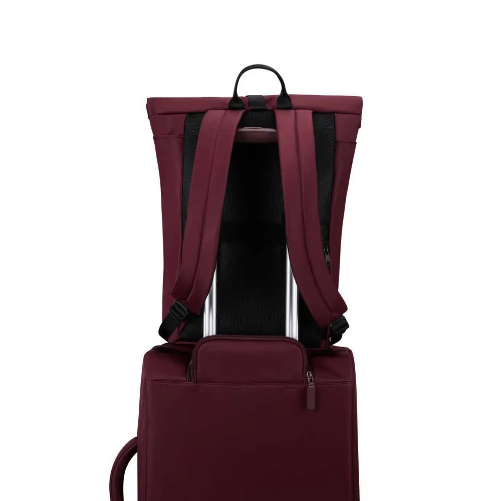 Lipault Rolltop City Plume Backpack 19L Red | Dressinn