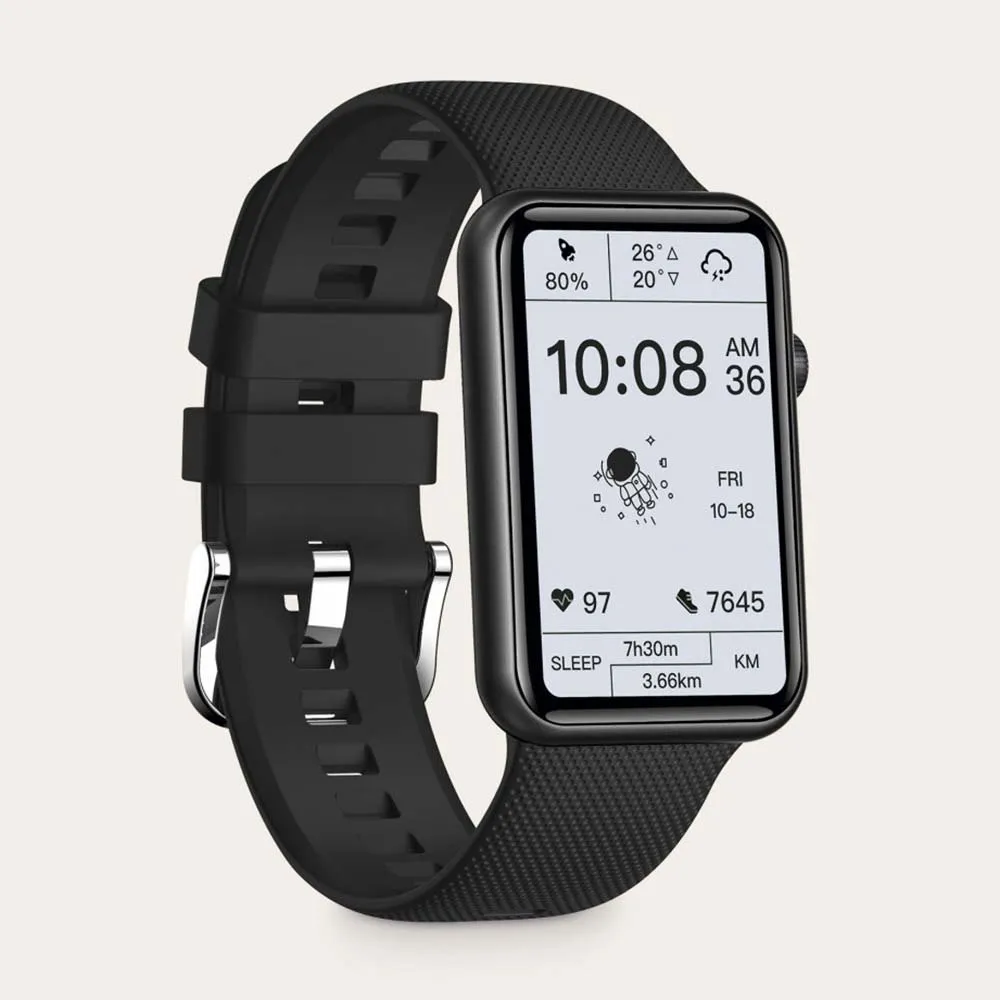 KSIX Tube Smartwatch Silver | Motardinn