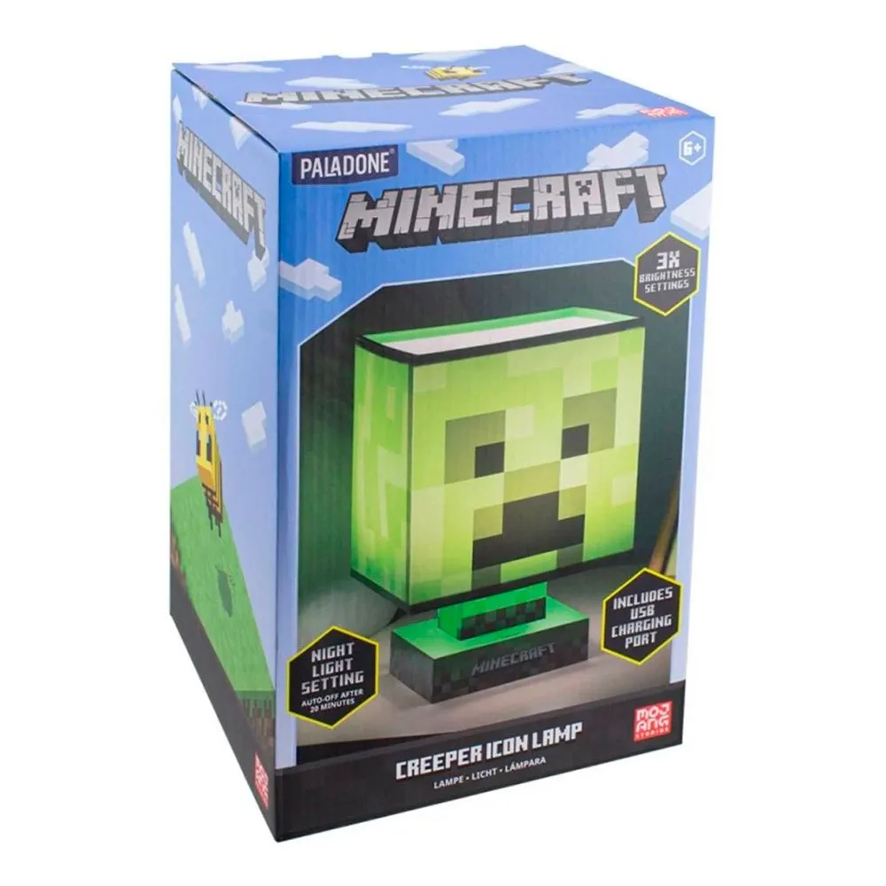 Paladone Minecraft Creeper Lamp Silver | Techinn