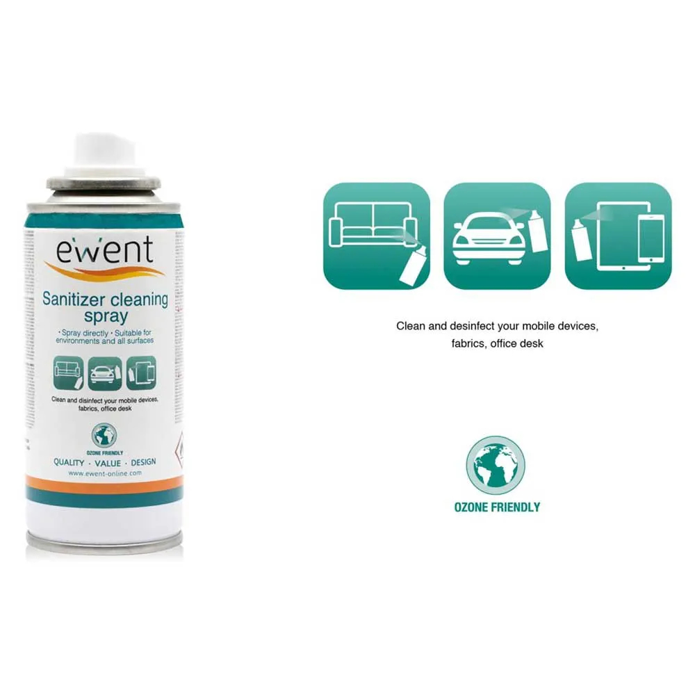 Ewent EW5676 Sanitizer Cleaning Spray Clear | Techinn