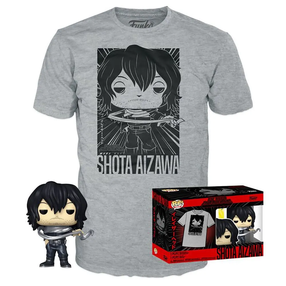 Funko POP! Figura de Shota Aizawa Pack Fig+Cam My Hero Academia Negro ...