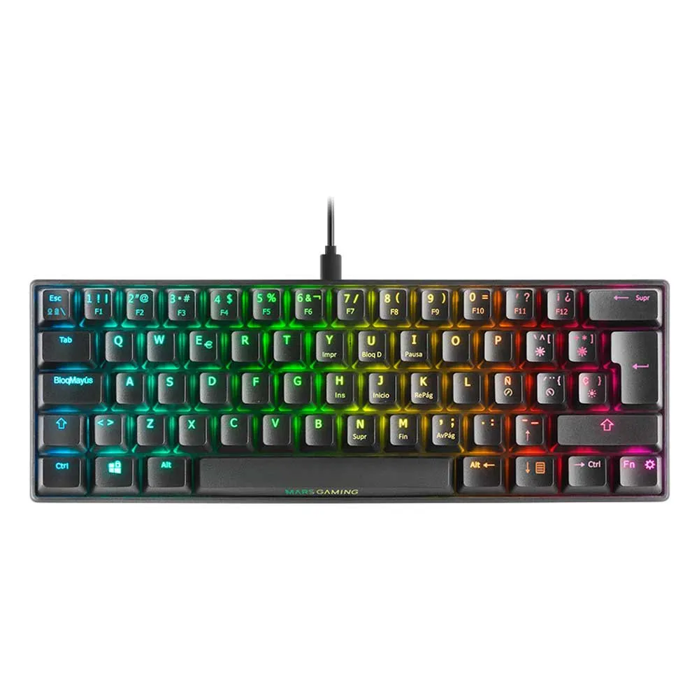 Mars gaming MKMINI RGB Gaming Mechanical Keyboard Silver| Techinn