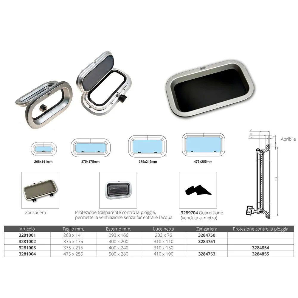 Gebo Rectangular Hatch Silver | Waveinn