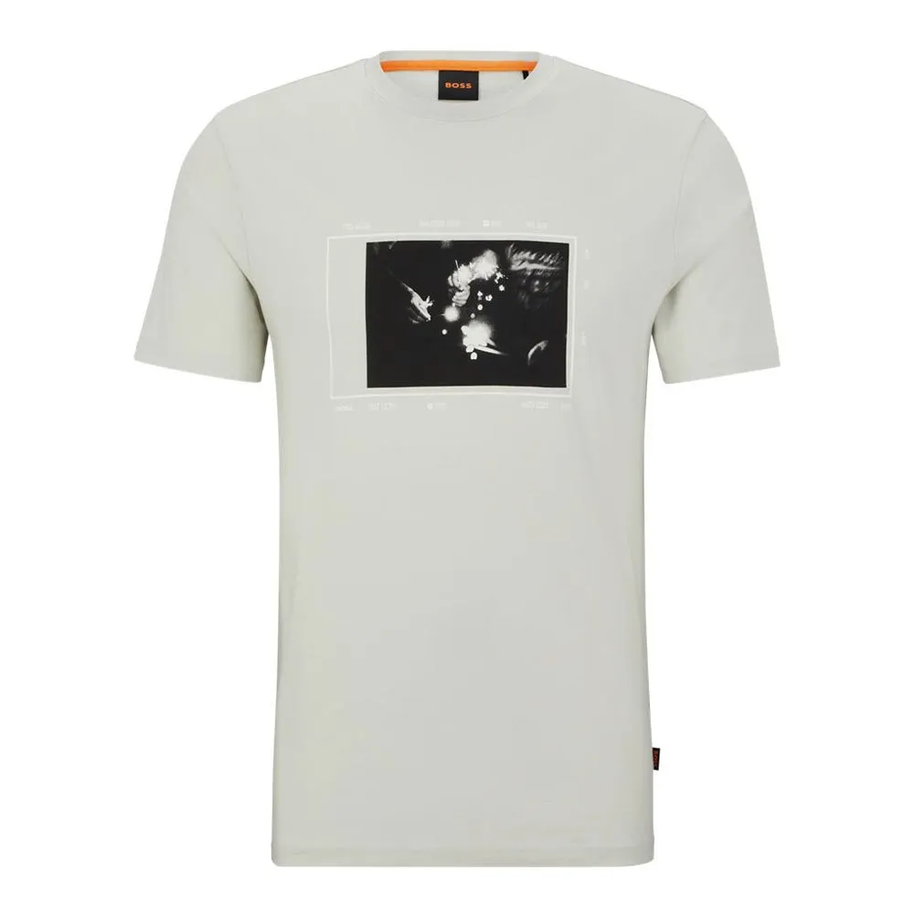 BOSS Teglow 10228916 01 Short Sleeve T-Shirt Grey | Dressinn