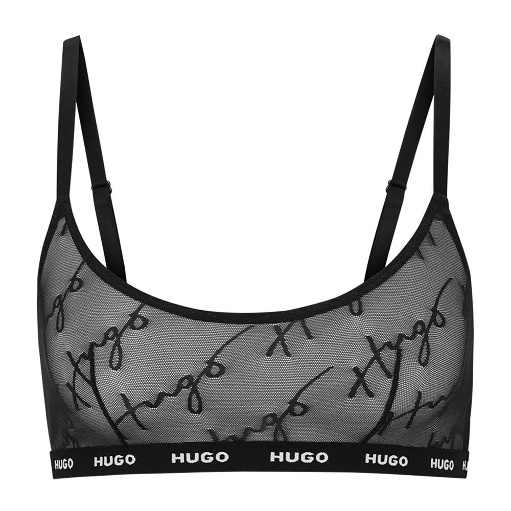 HUGO Lace Bra Black | Dressinn