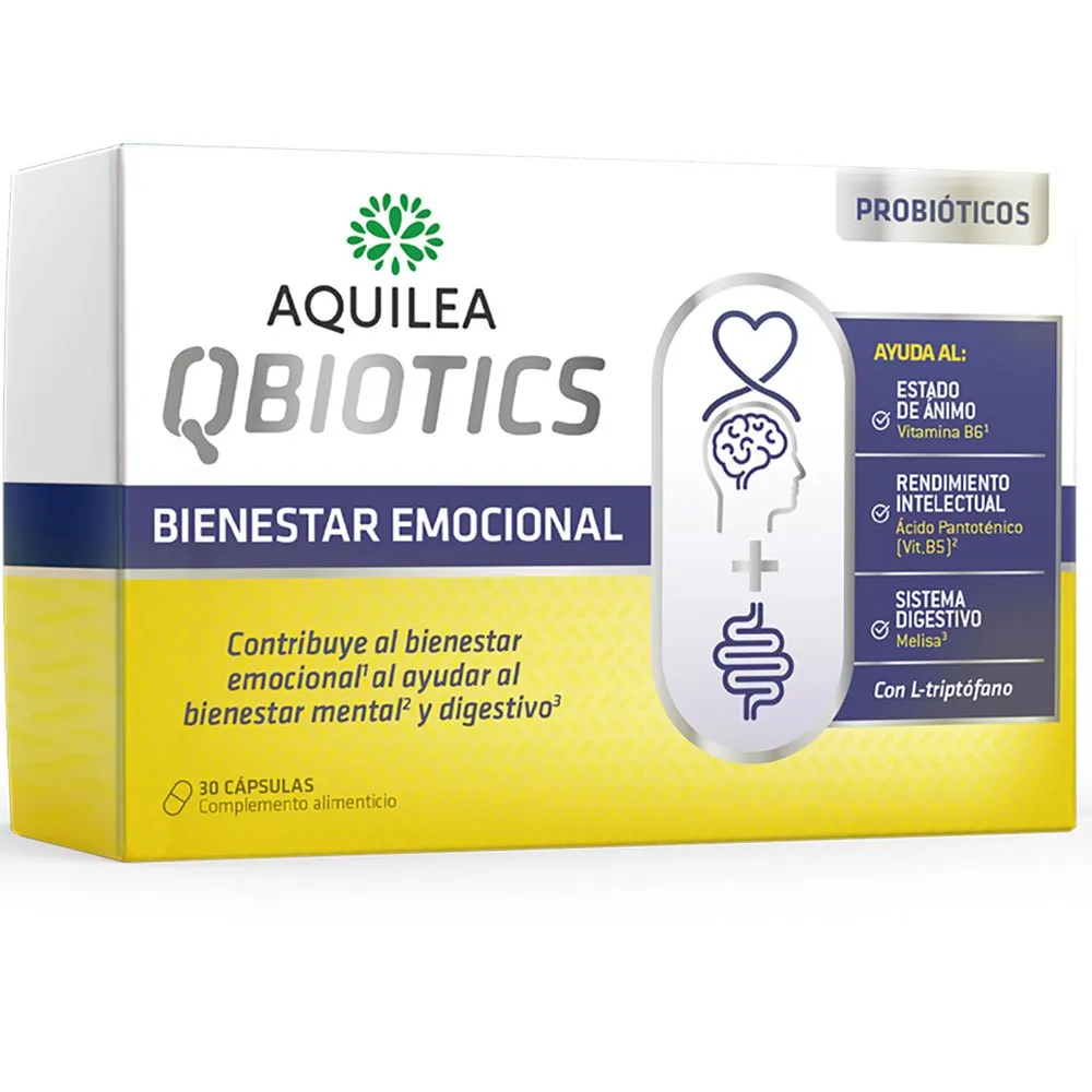 Aquilea Qbiotics Emotional Well-Being Probiotic 30 Tablets, Clear | Bikeinn