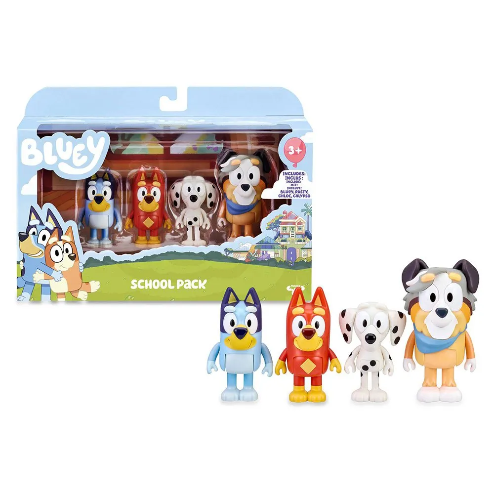 Bluey Pack 4 Figure Assorted | Kidinn