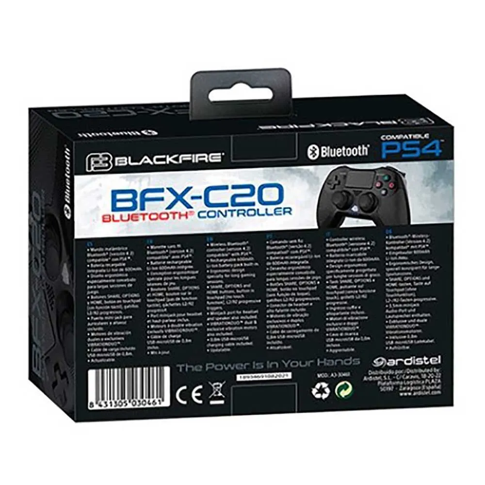 Blackfire BFX-C20 PS4 Wireless Controller Silver | Techinn
