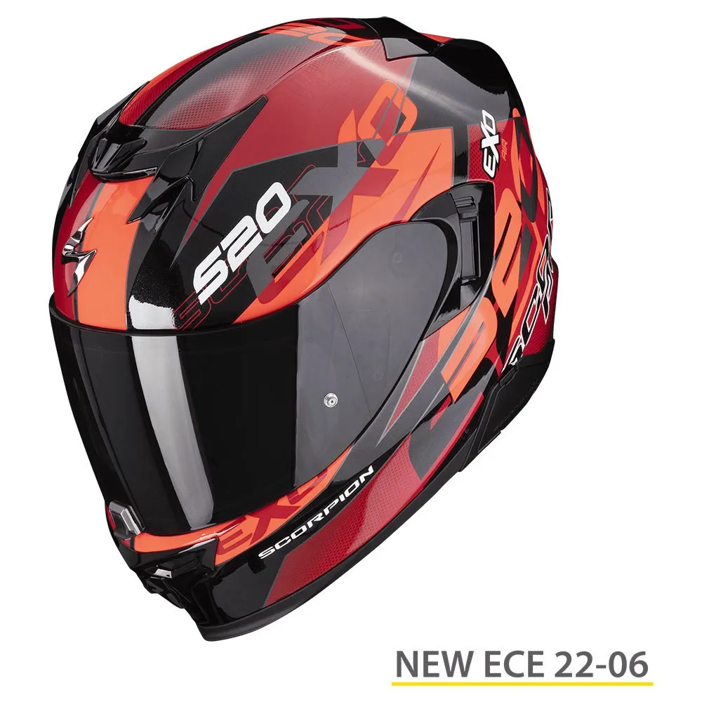 Scorpion EXO-520 Evo Air Cover Full Face Helmet Red | Motardinn