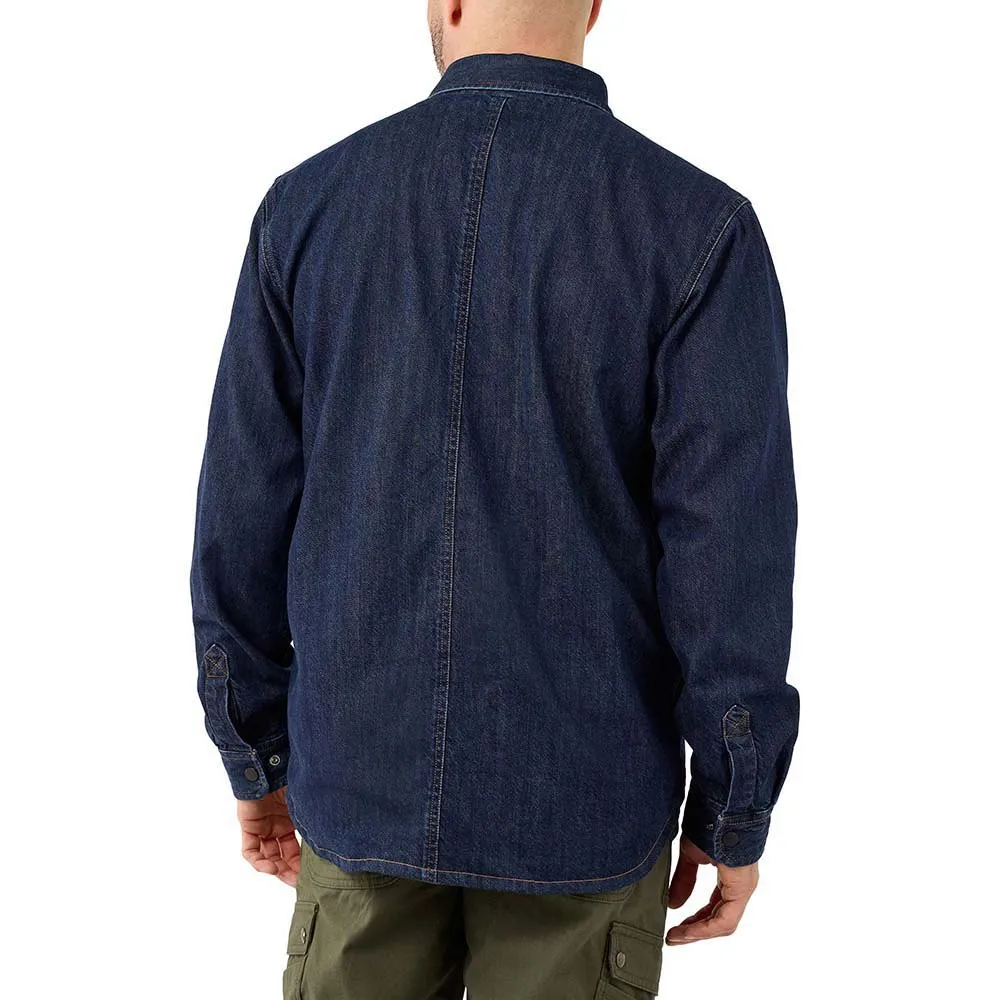 Carhartt Snap Front Relaxed Fit Denim Jacket Grey | Bricoinn