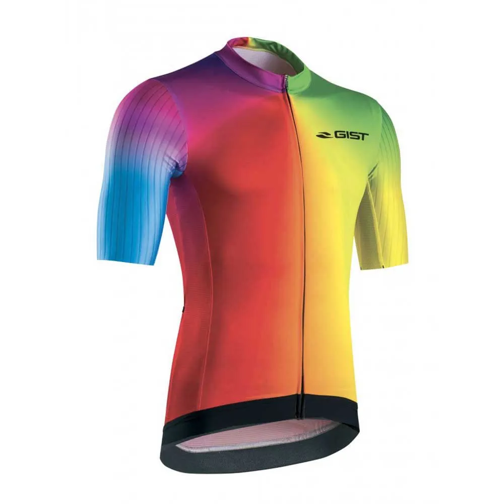 Gist Diamond Rainbow Short Sleeve Jersey, Multicolor | Bikeinn