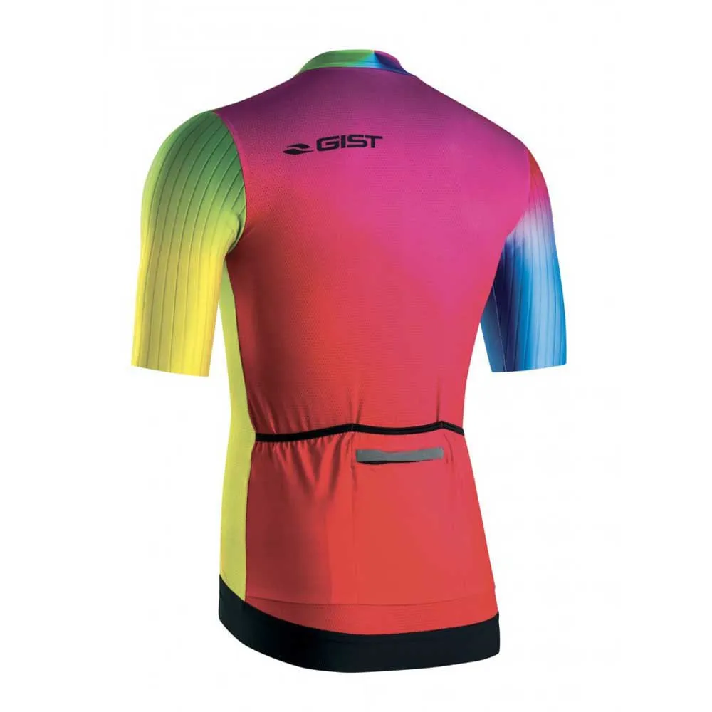 Gist Diamond Rainbow Short Sleeve Jersey, Multicolor | Bikeinn
