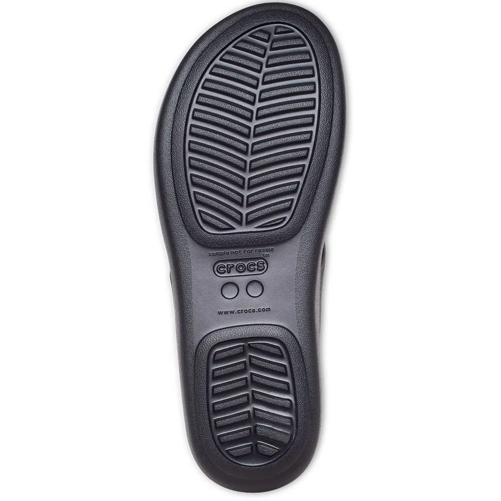 Crocs Boca Wedge Flip Flops Grey | Dressinn