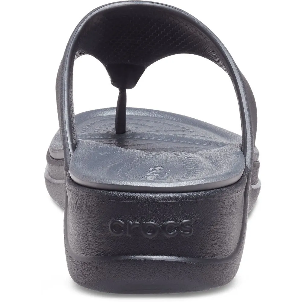 Crocs Chanclas Boca Wedge Negro | Dressinn