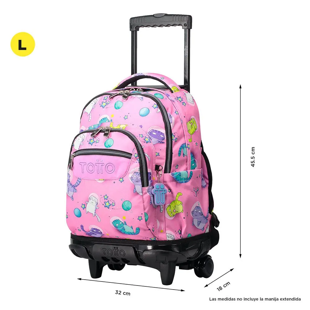 Totto Mochila Renglones Rosa | Dressinn