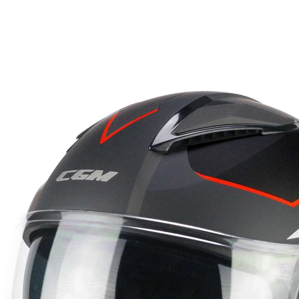 Cgm 136S Dna Apache Open Face Helmet Black | Motardinn