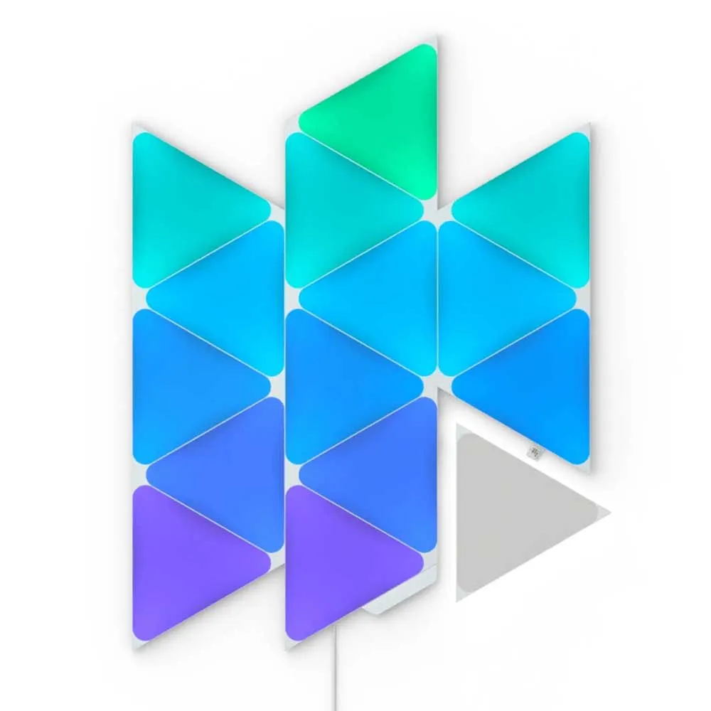 Nanoleaf Panel LED Shapes Triangles Starter Kit 15 unidades Azul| Bricoinn