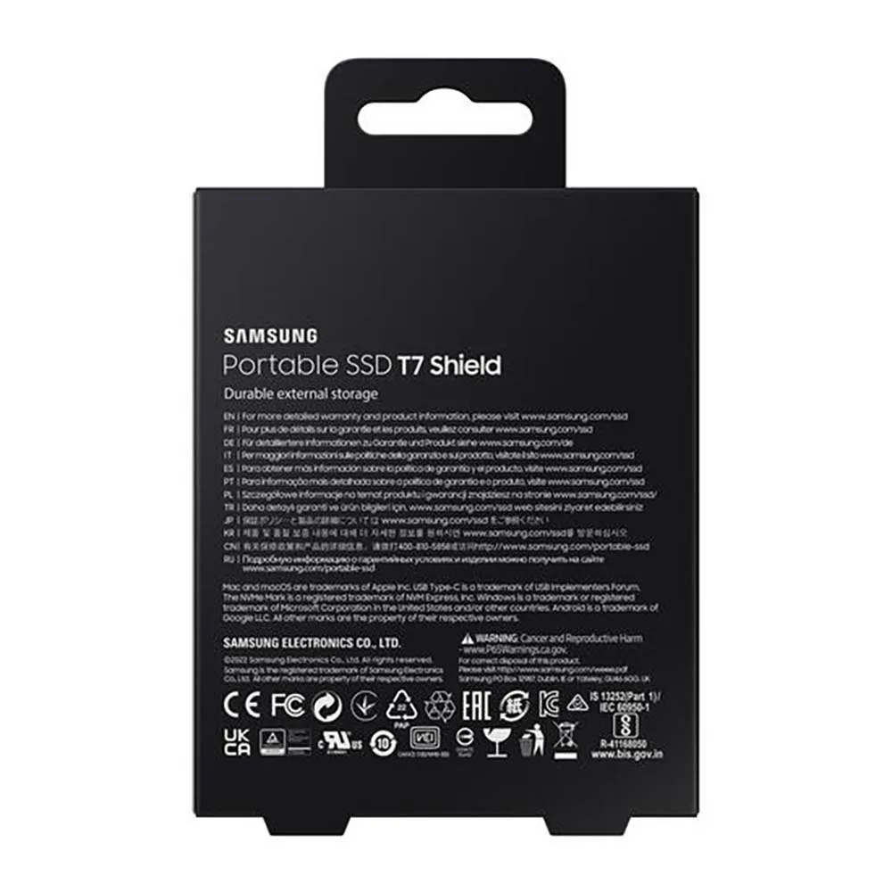 Samsung T7 Shield 4TB external SSD Silver | Techinn