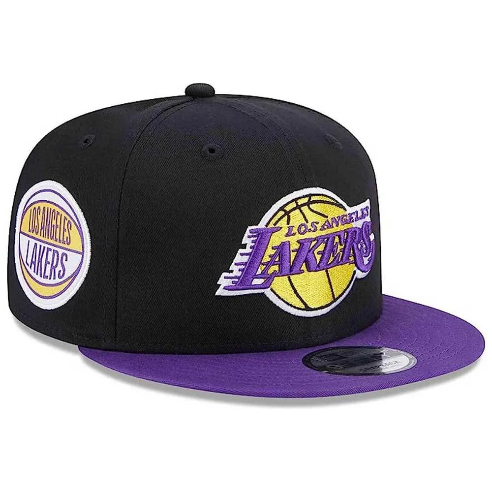 New era Contrst Side Patch 9Fifty Los Angeles Lakers Cap Purple| Dressinn