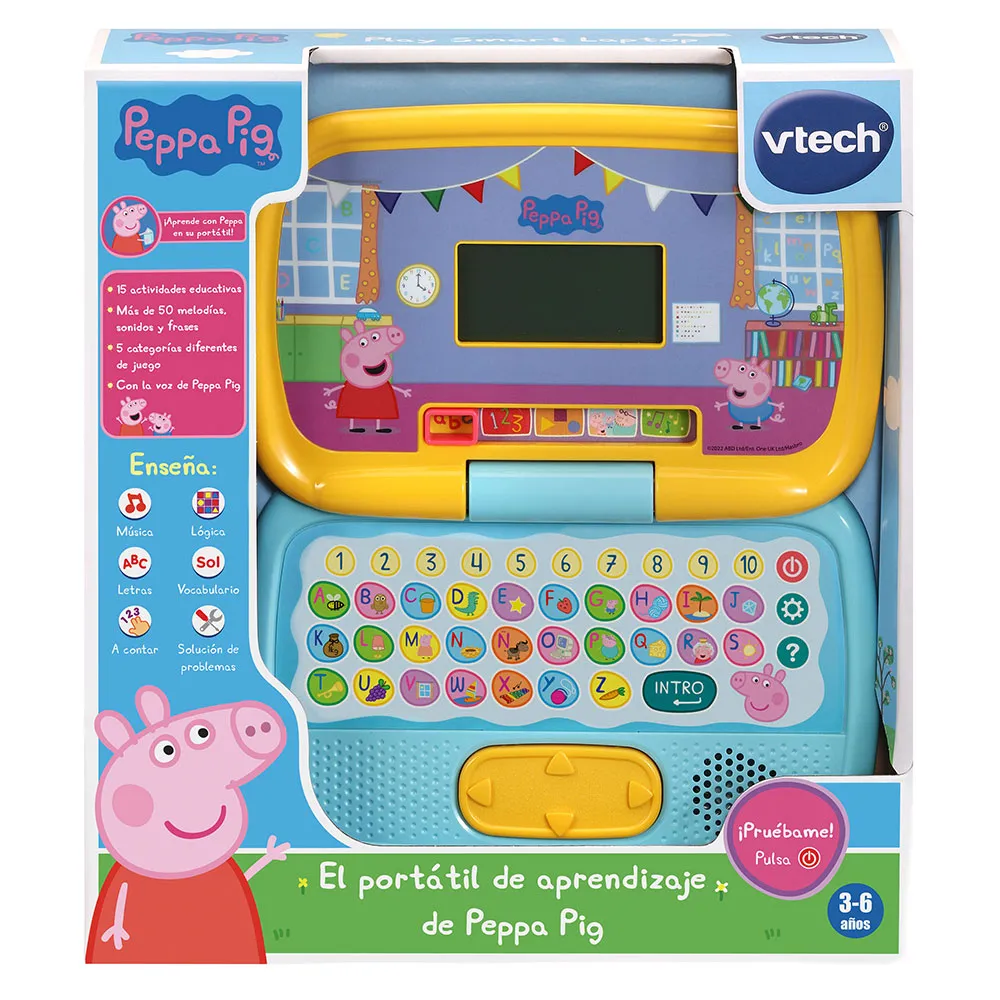 Vtech Portátil de aprendizaje Peppa Pig Transparente | Kidinn