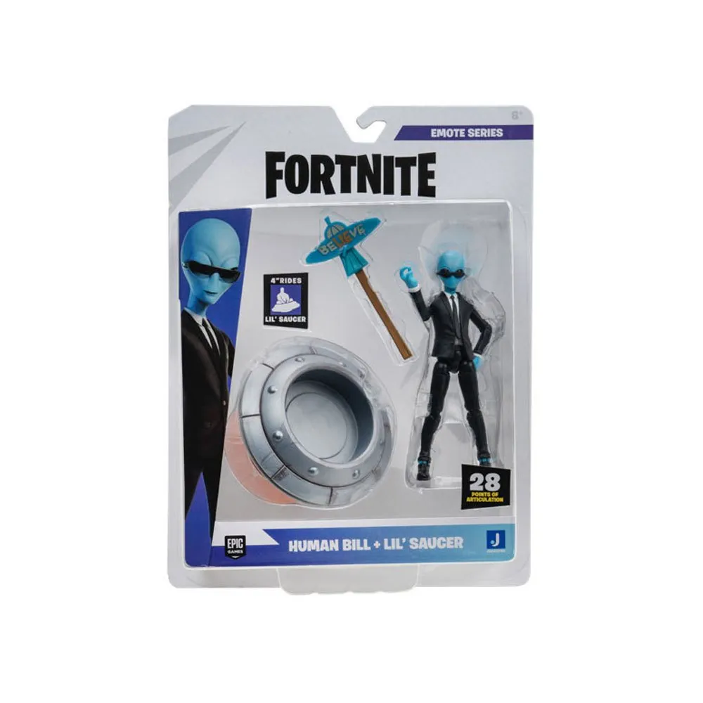 Jazwares Fortnite Emote Series Action Figure Human Bill & Lil´ Saucer ...
