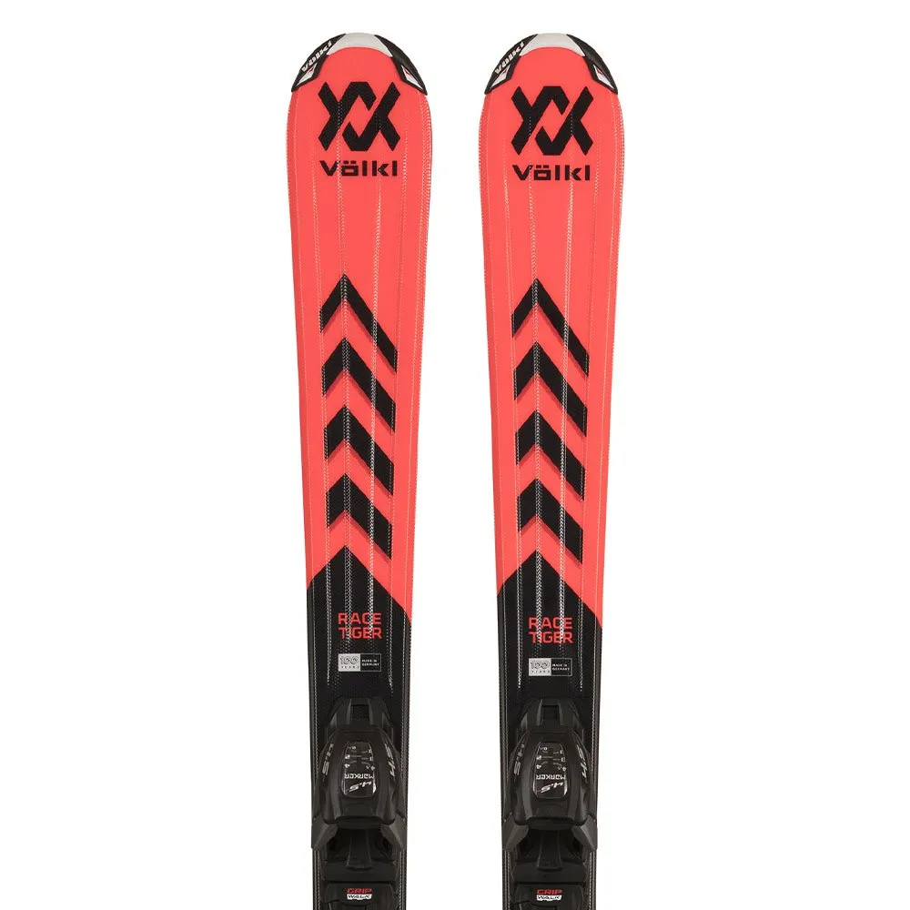 Völkl Racetiger Red+7.0 vMotion R junior alpine skis pack| Snowinn