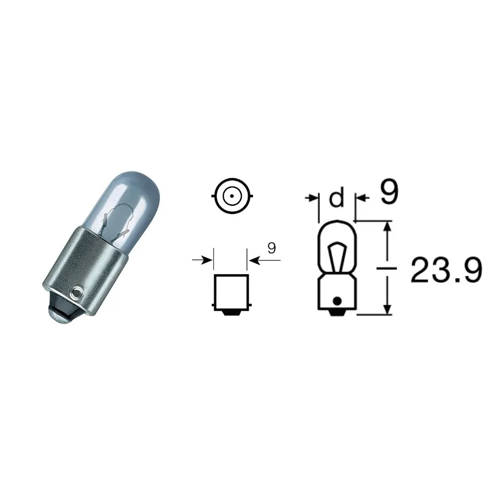 Osram BA9S 12V-5W / Spia Bulb Silver | Motardinn