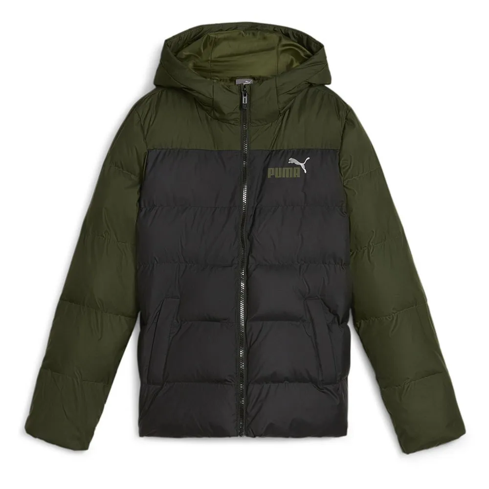 Puma Colourblock Padded Jacket Green | Dressinn